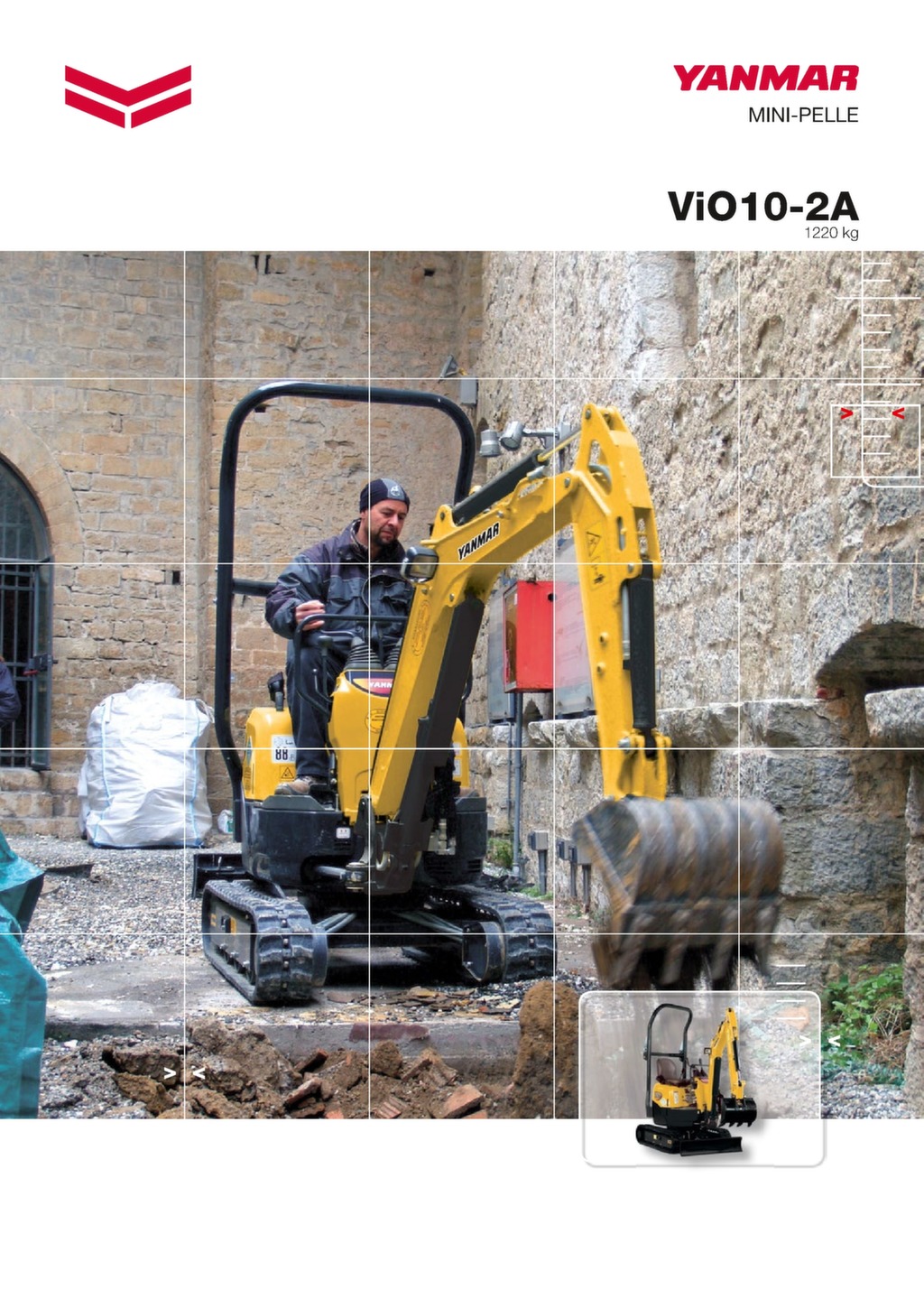 Mini Pelle Yanmar VIO10-2A Concessionnaire Yanmar